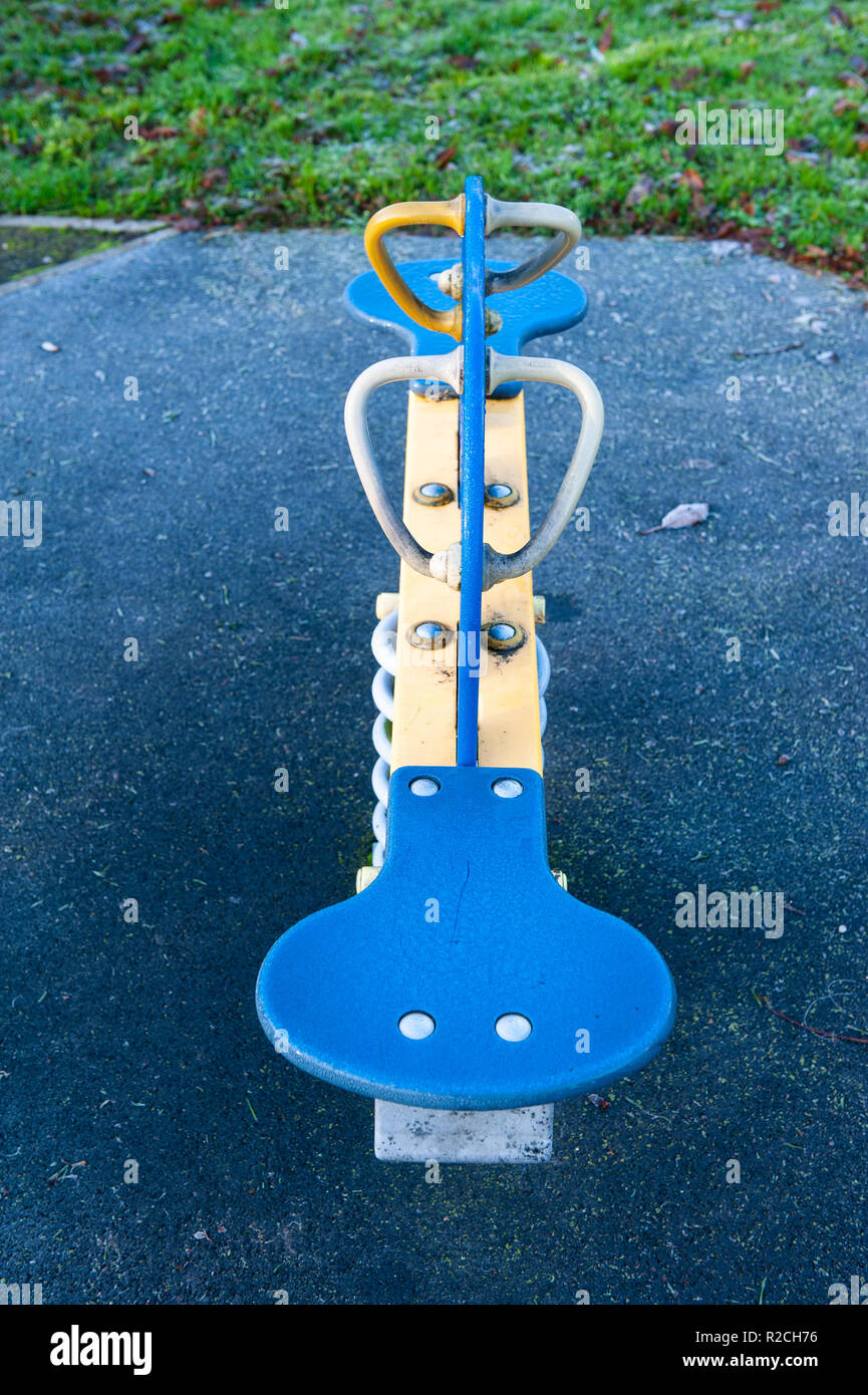 Spring seats in playground childhood hi-res stock photography and ...