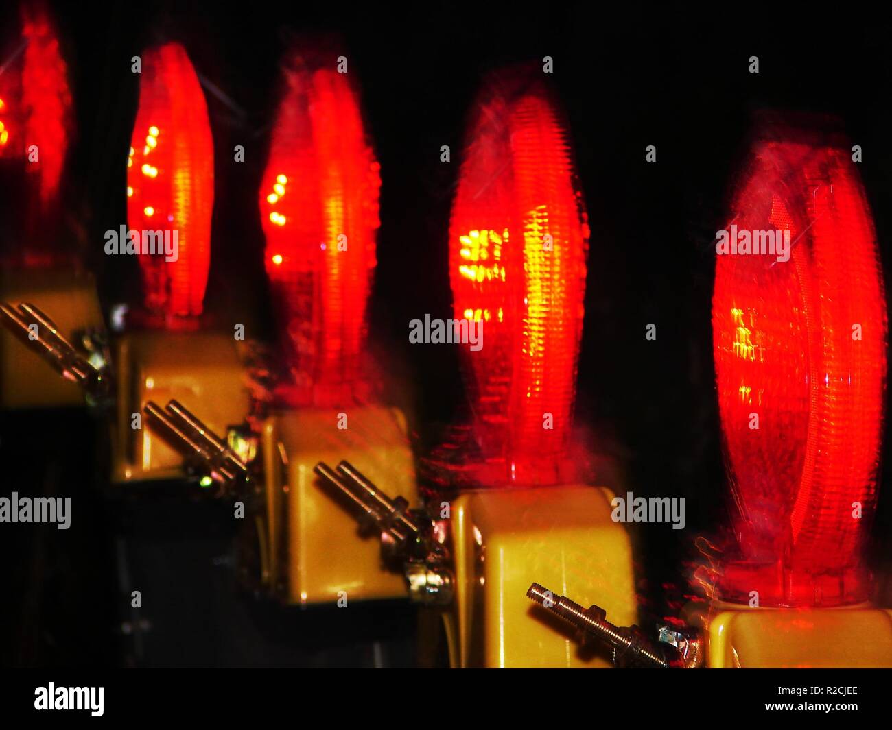 Diversion sign at night hi-res stock photography and images - Alamy