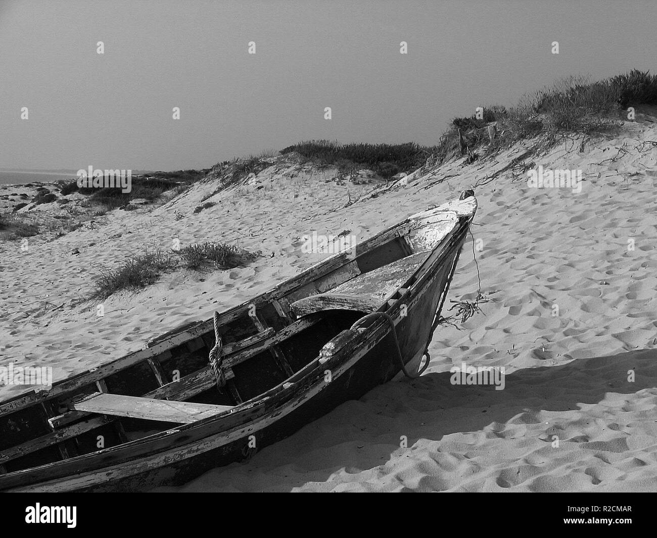 Coast old boats in Black and White Stock Photos & Images - Alamy
