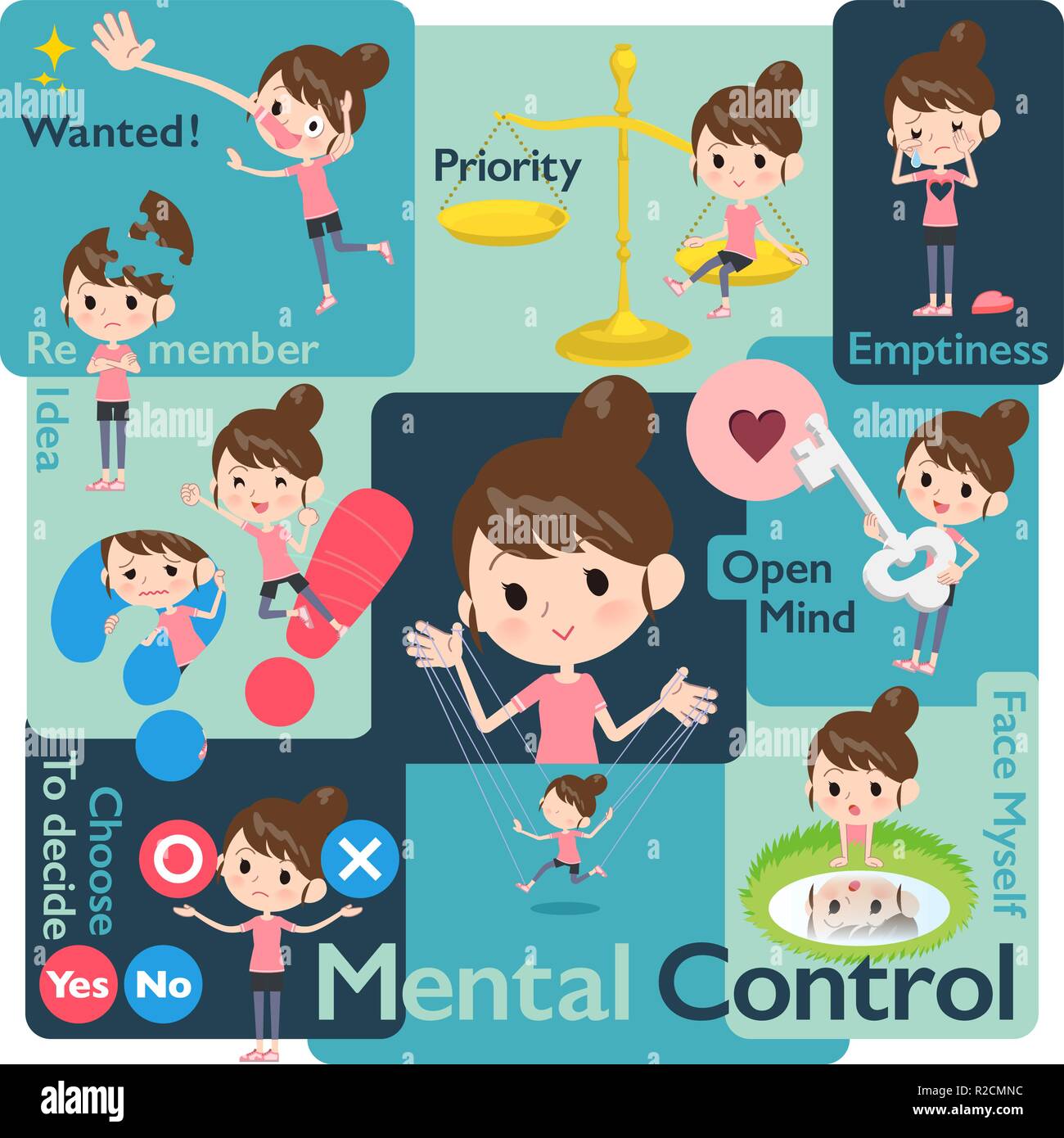 Oneself Stock Vector Images - Alamy