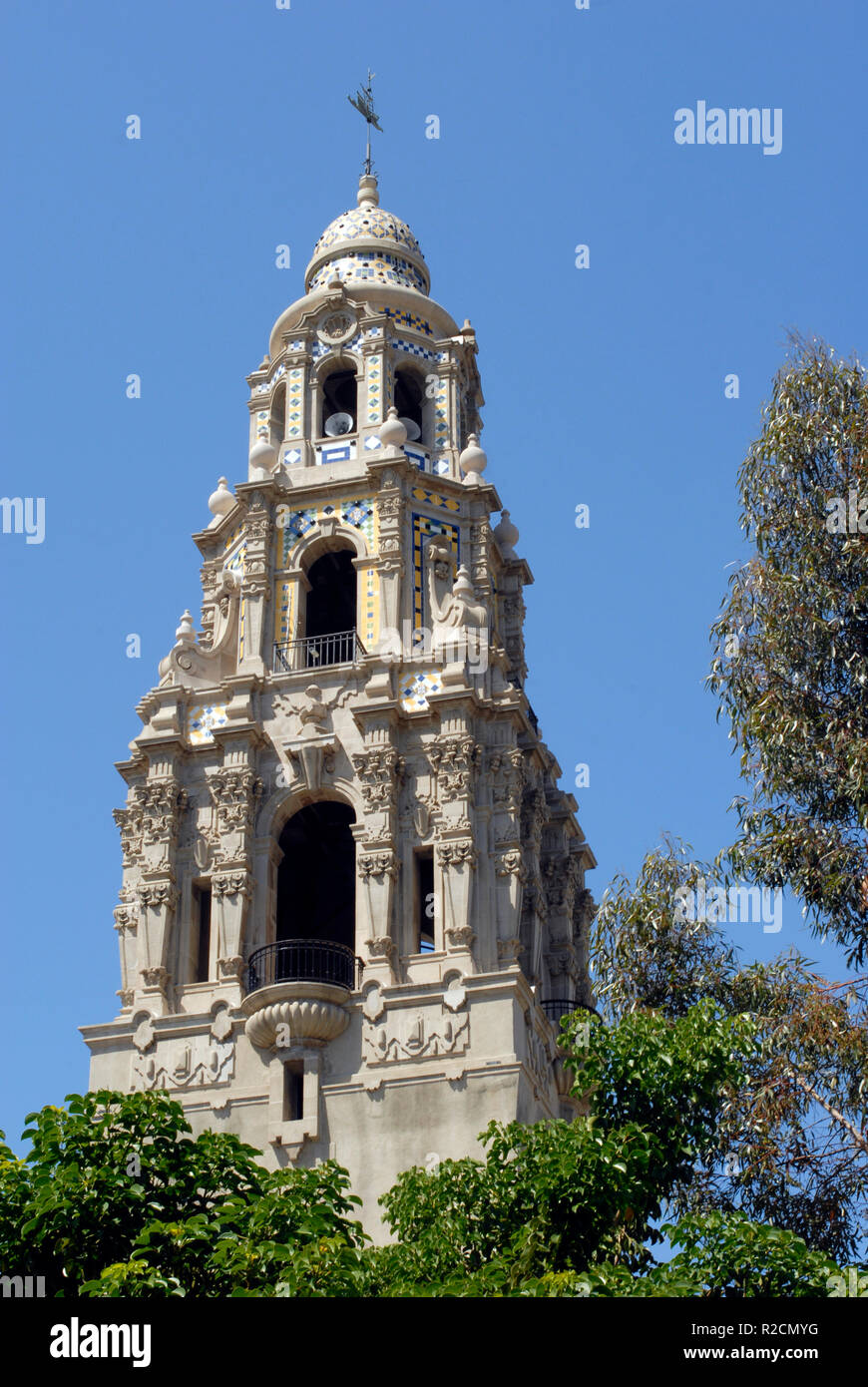 The California Tower at San Diego's Balboa Park is a historic city ...