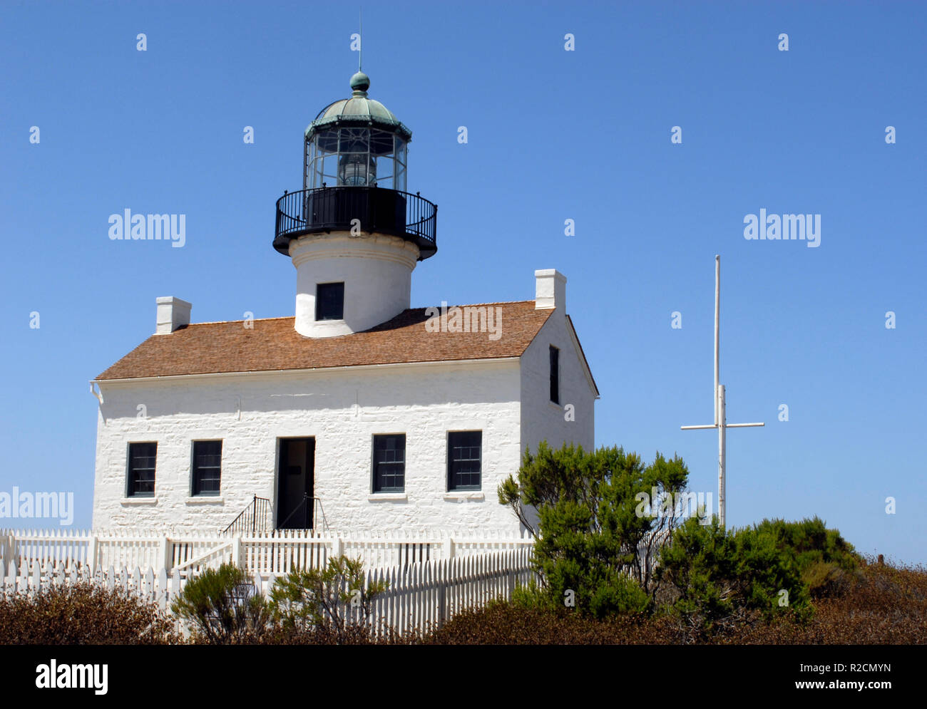 The Old Point Loma Lighthouse in San Diego, California, part of the ...