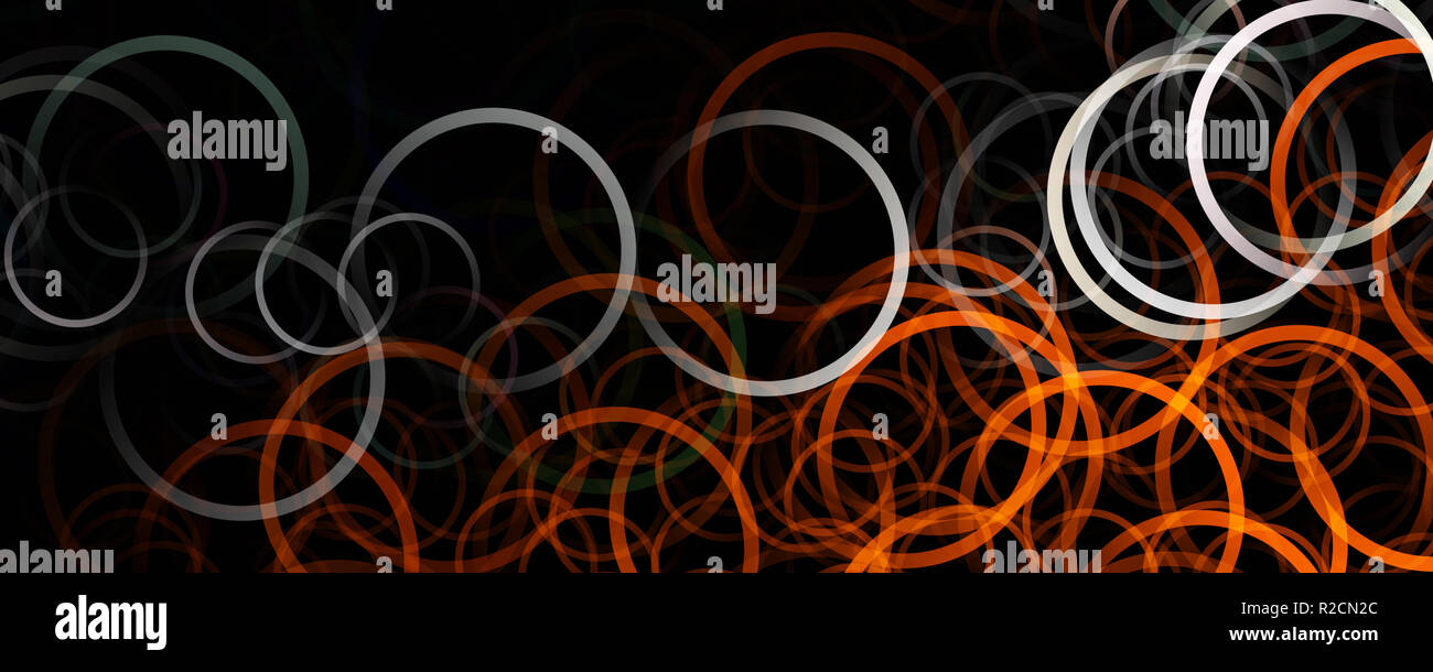 Fantastic circle design panorama background illustration Stock Photo ...