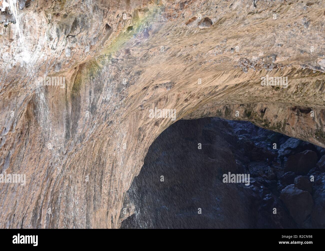 View from Tonto Natural Bridge State Park in Payson Arizona Stock Photo ...