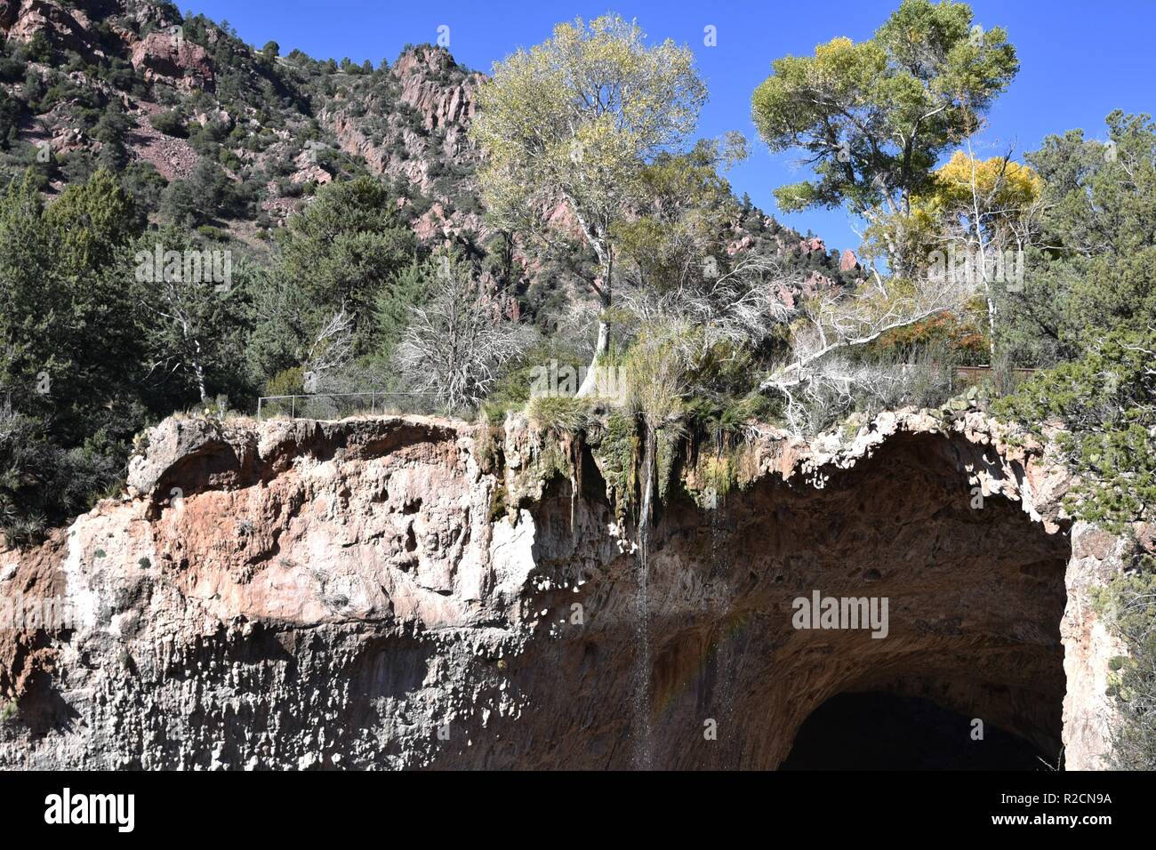 View from Tonto Natural Bridge State Park in Payson Arizona Stock Photo ...