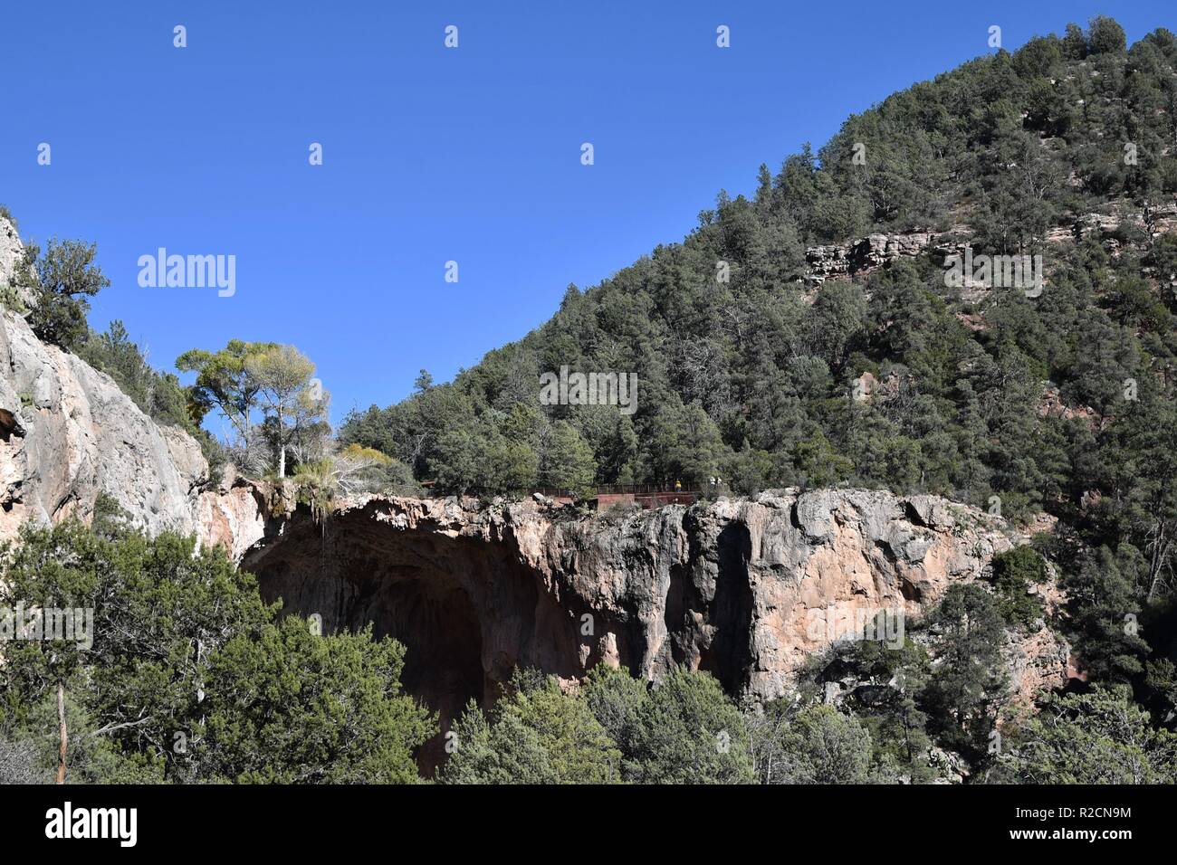 View from Tonto Natural Bridge State Park in Payson Arizona Stock Photo ...