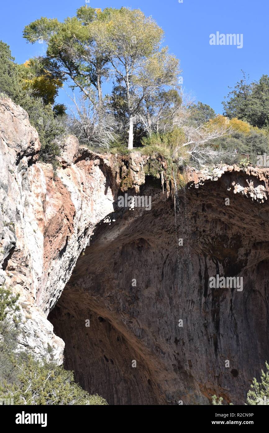 View from Tonto Natural Bridge State Park in Payson Arizona Stock Photo ...