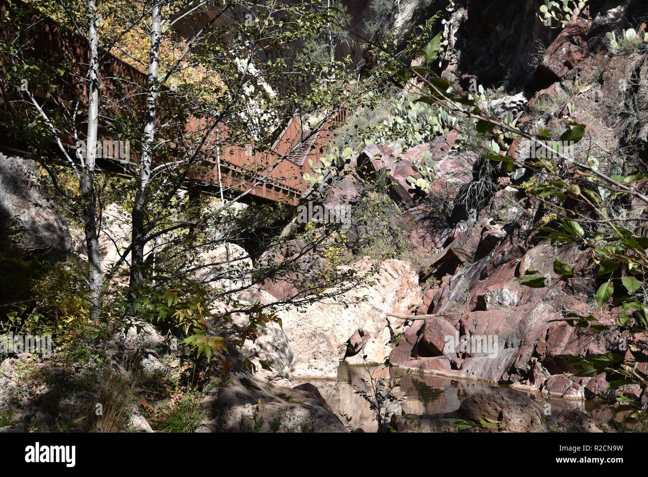 Views at Tonto Natural Bridge State Park in Payson Arizona Stock Photo ...