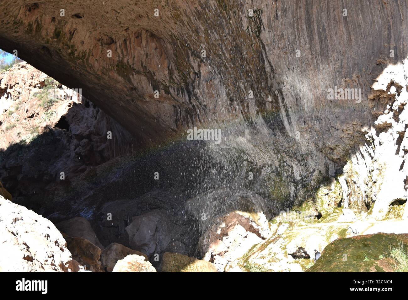 View from Tonto Natural Bridge State Park in Payson Arizona Stock Photo ...