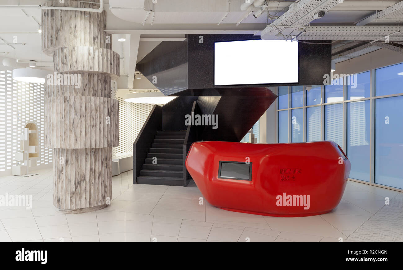 Modern reception desk hi-res stock photography and images - Alamy