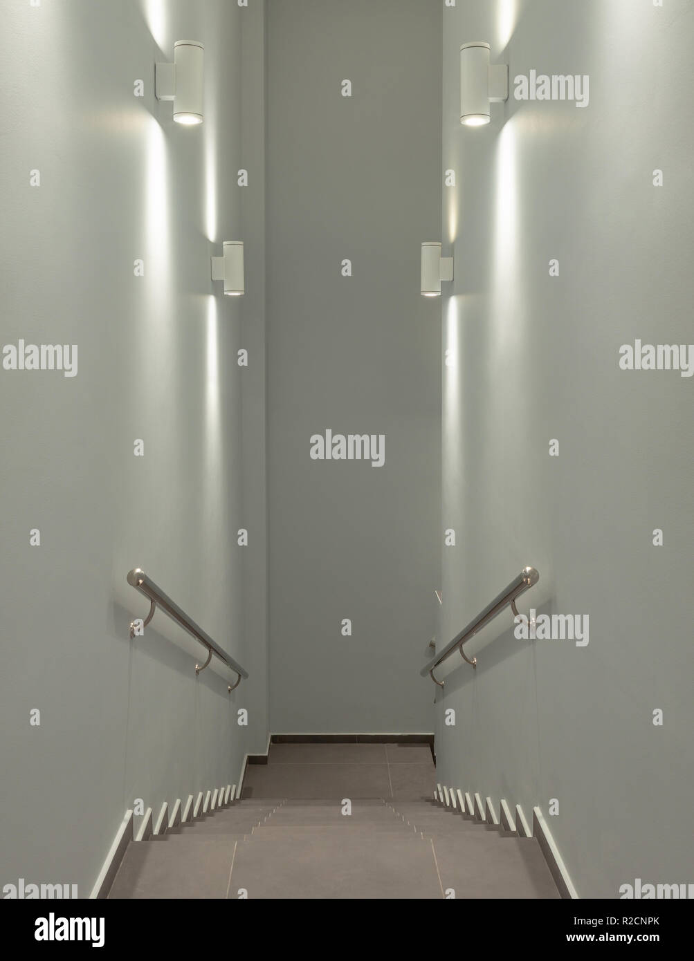 Stair in modern business office building Stock Photo - Alamy