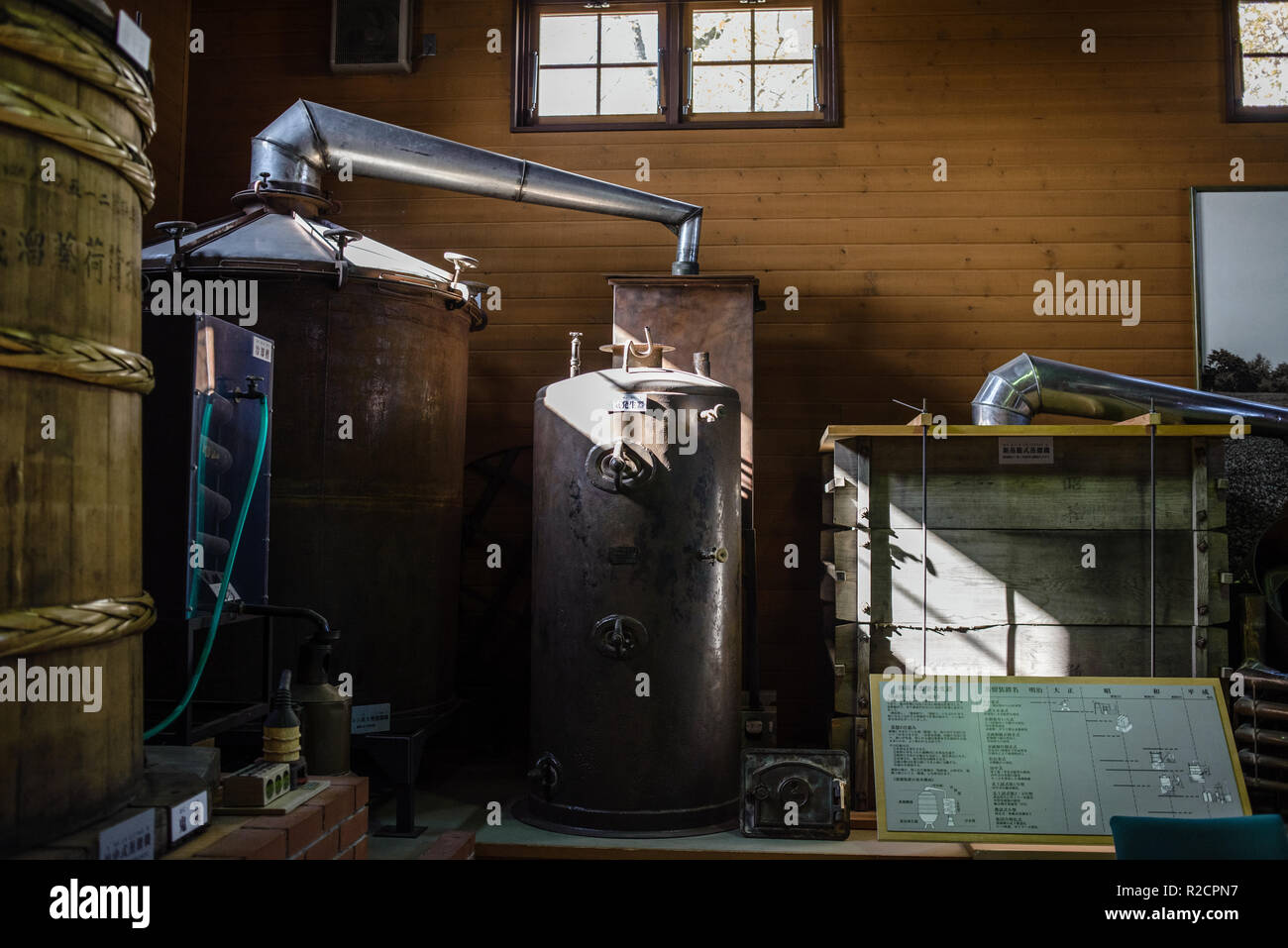 The production process of mint in Mint Distillation Hall as the part of ...
