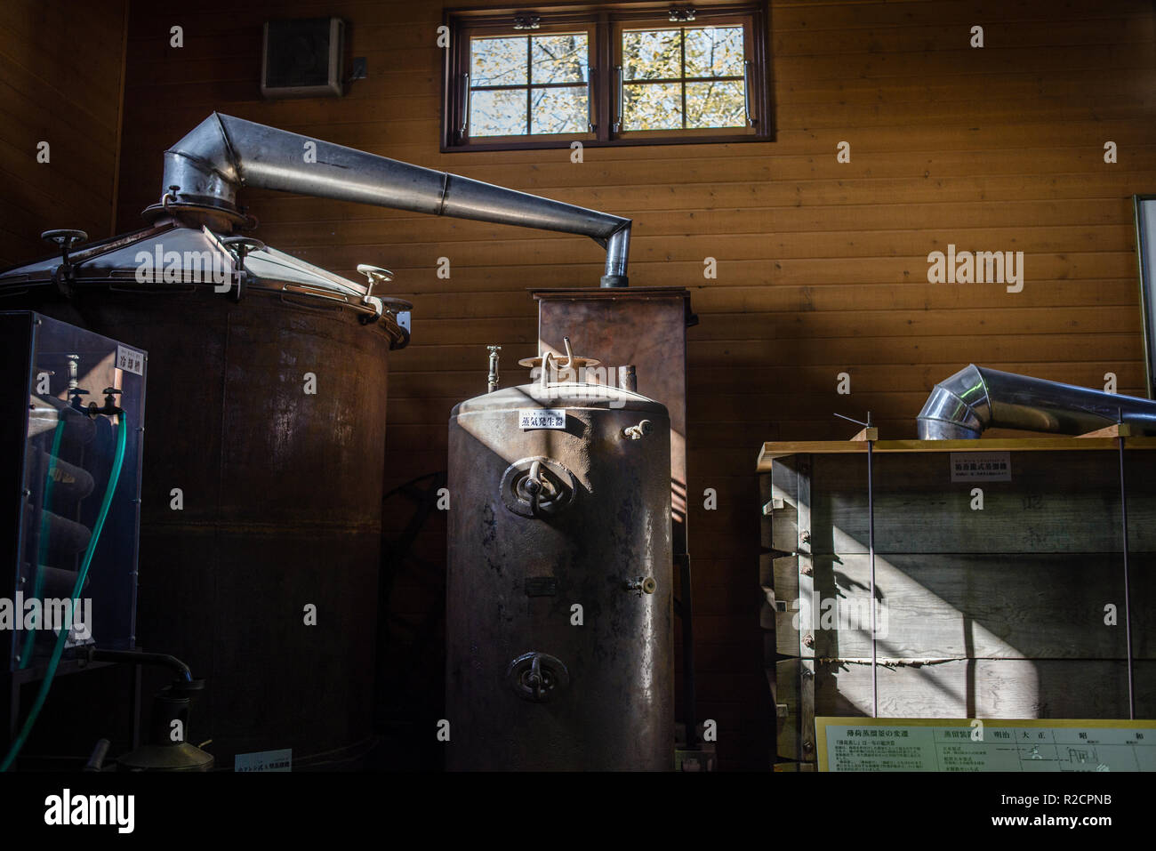 The production process of mint in Mint Distillation Hall as the part of ...