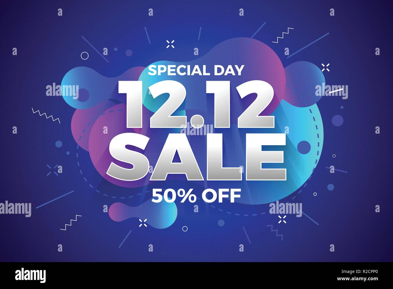 12.12 Shopping day sale banner background. 12 December sale poster ...