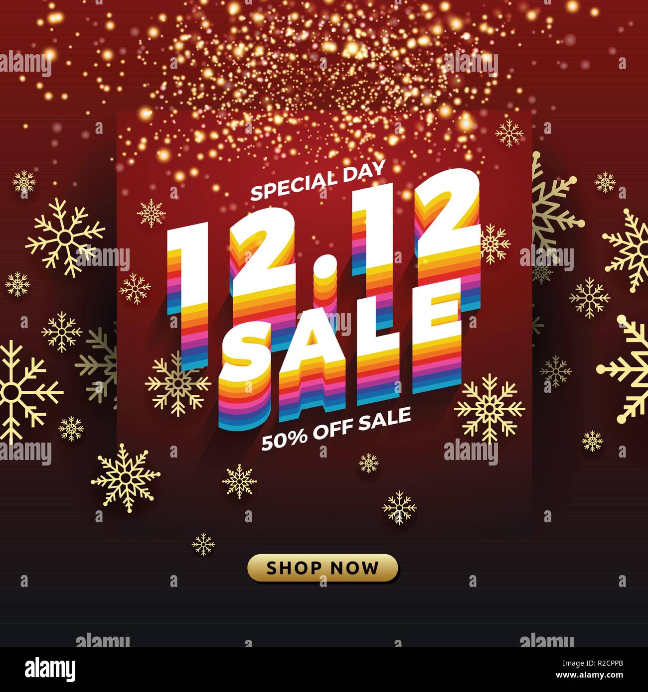12.12 Shopping day sale banner background. 12 December sale poster ...