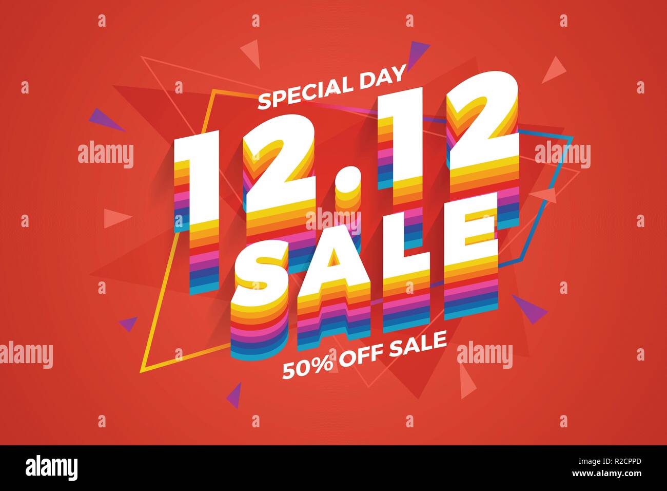 12.12 Shopping day sale banner background. 12 December sale poster ...