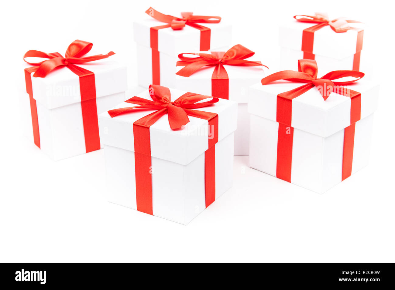Christmas gift boxes simple Cut Out Stock Images & Pictures - Alamy