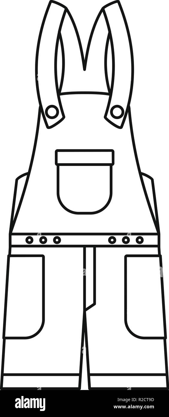 Worker clothes icon. Outline illustration of worker clothes vector icon ...