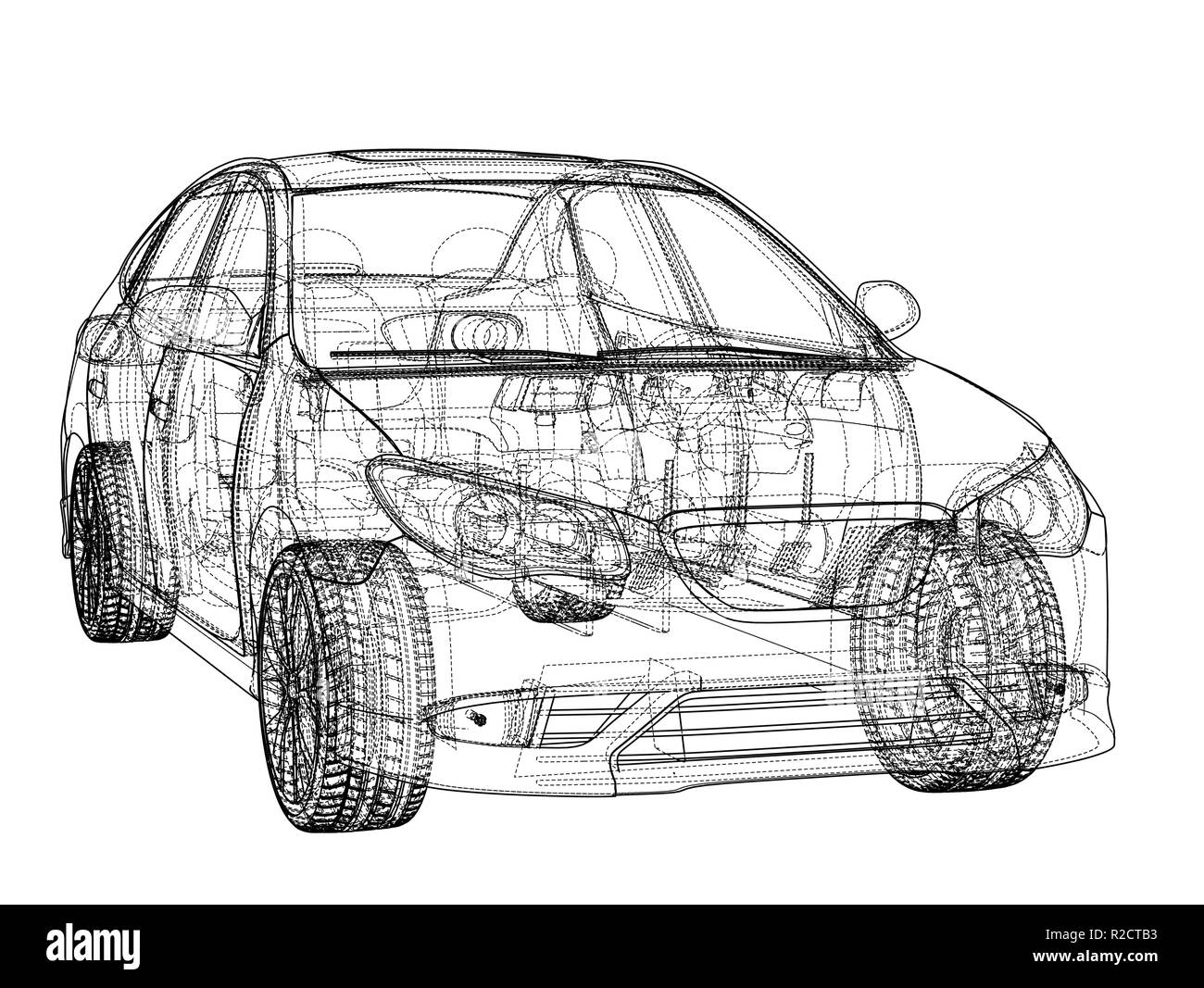 3d rendering transparent model Cut Out Stock Images & Pictures - Alamy