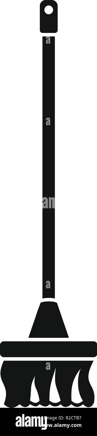 Cleaning mop icon. Simple illustration of cleaning mop vector icon for ...