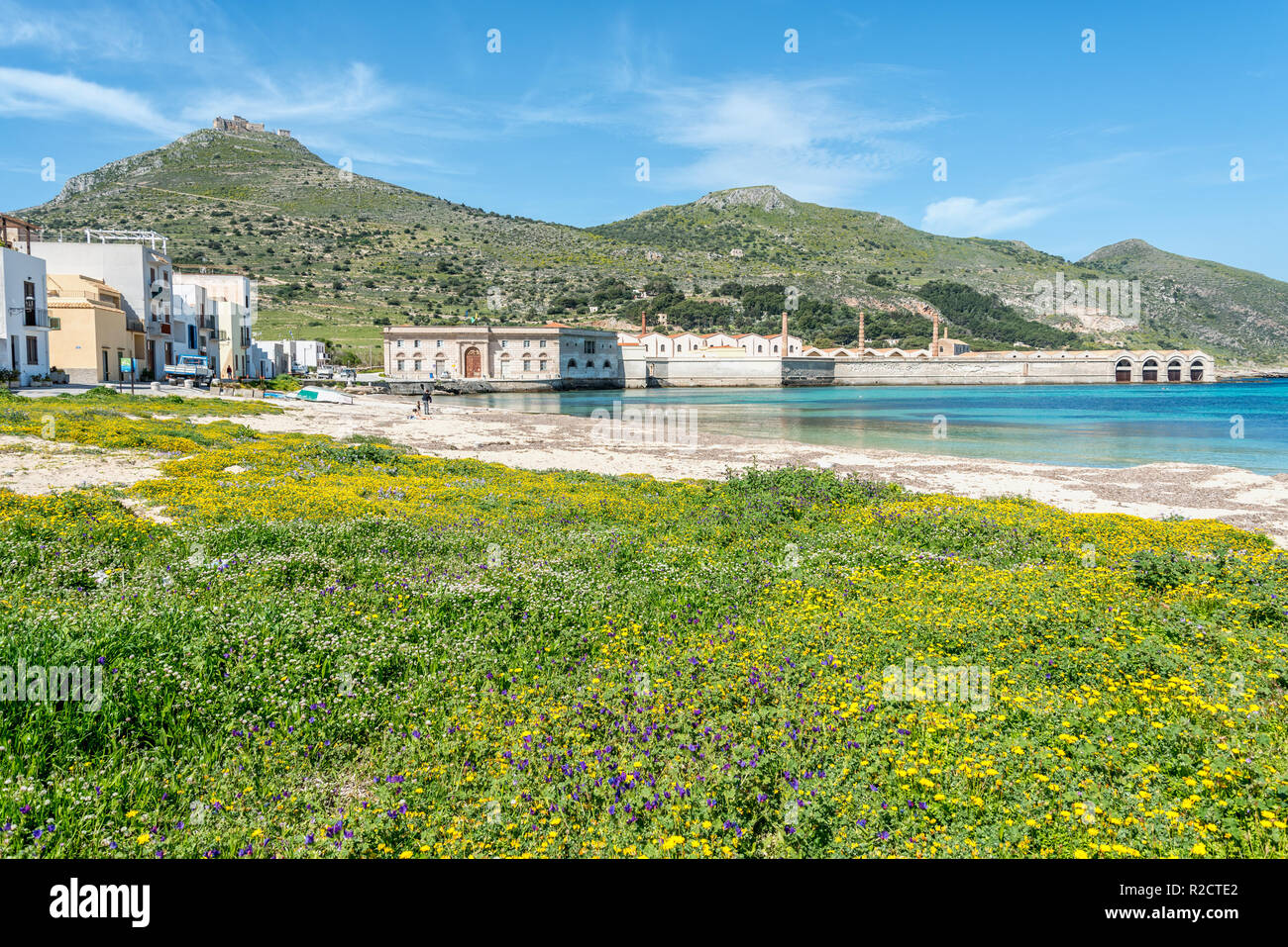 Fishing Harbour of Favignana in Sicily, Italy Stock Photo - Alamy