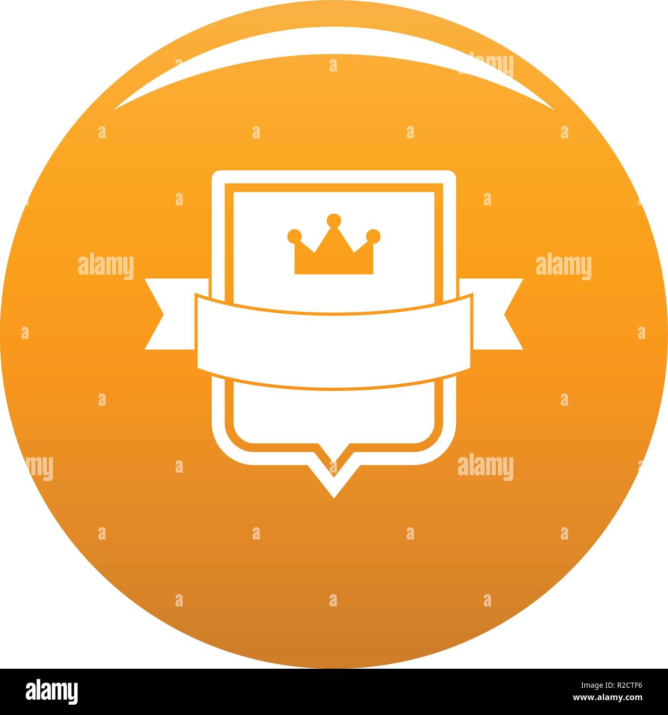 Badge emperor icon. Simple illustration of badge emperor vector icon ...