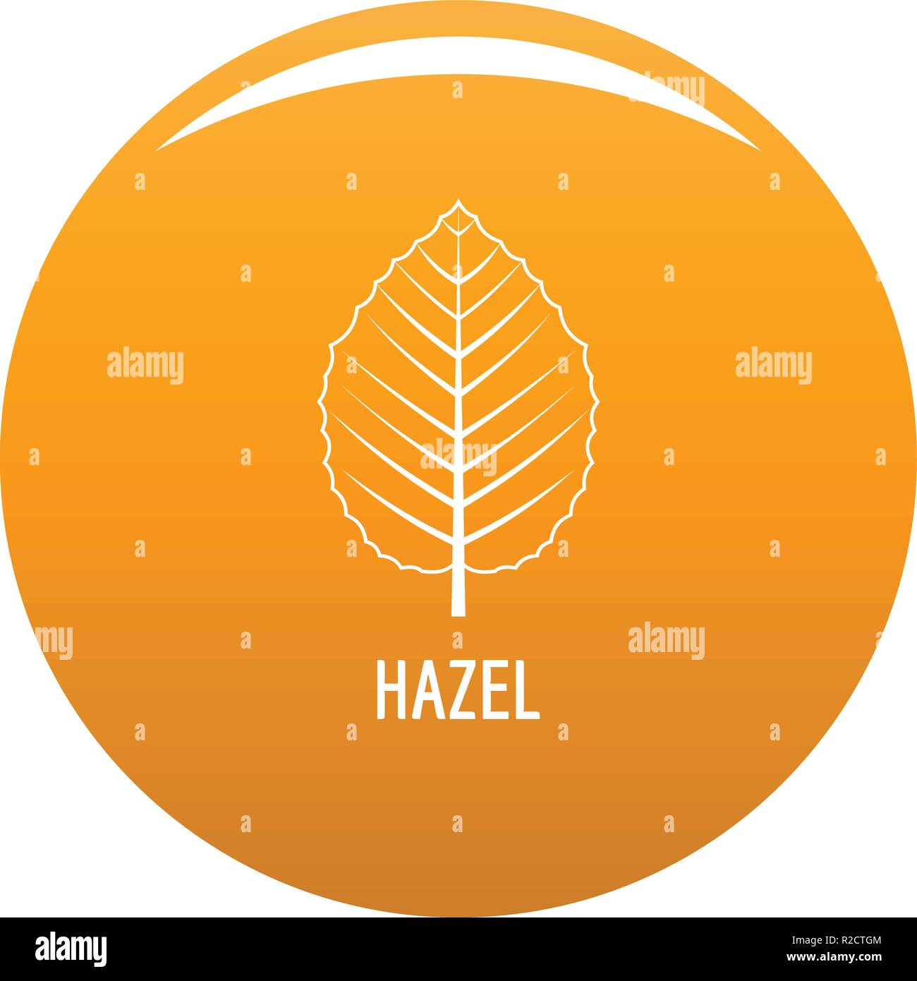 Hazel leaf icon. Simple illustration of hazel leaf vector icon for any ...