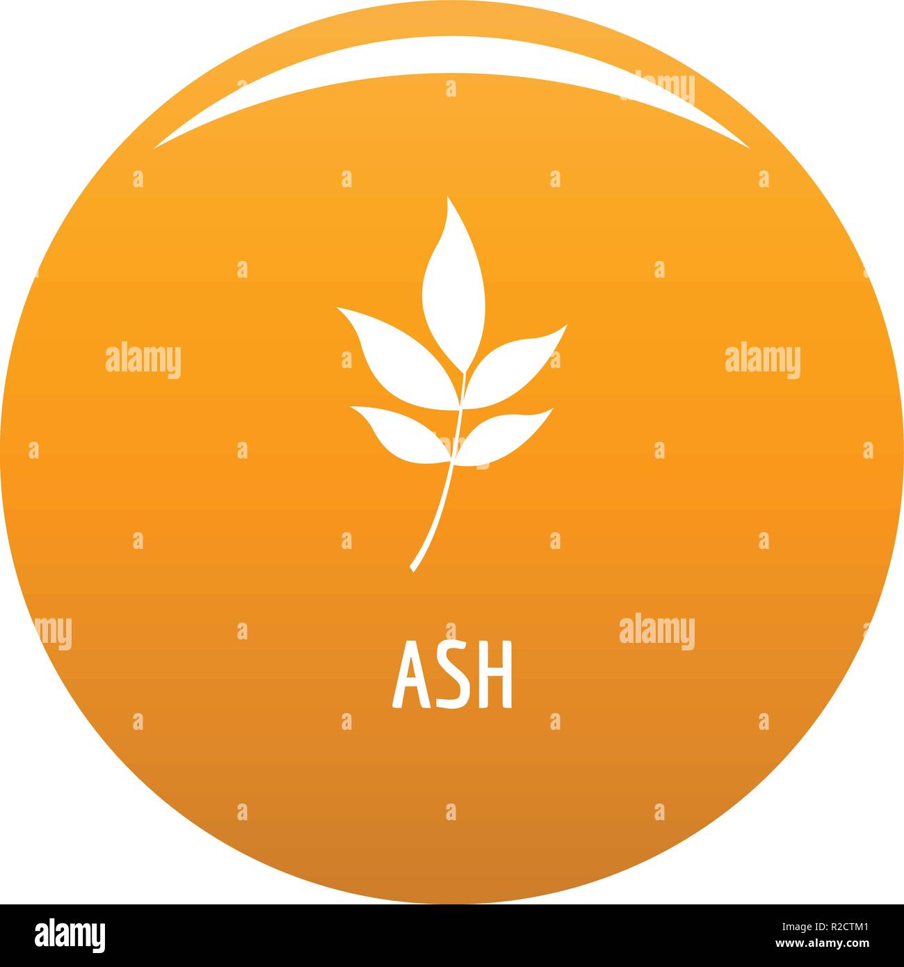 Ash leaf icon. Simple illustration of ash leaf vector icon for any ...