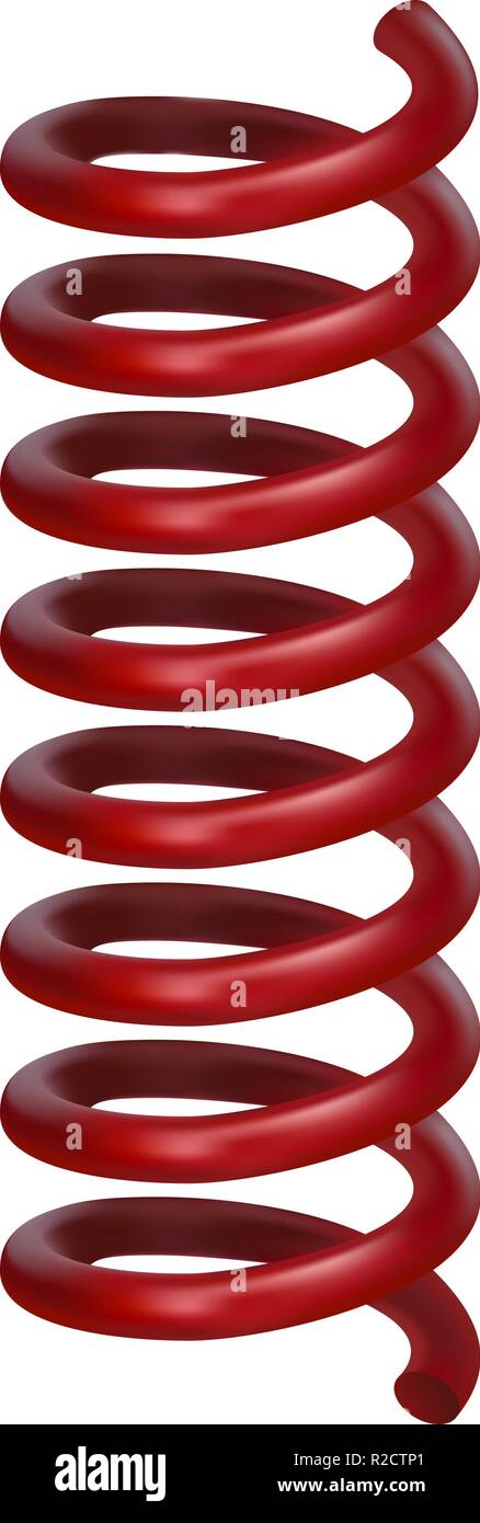 Red cable mockup. Realistic illustration of red cable vector mockup for ...