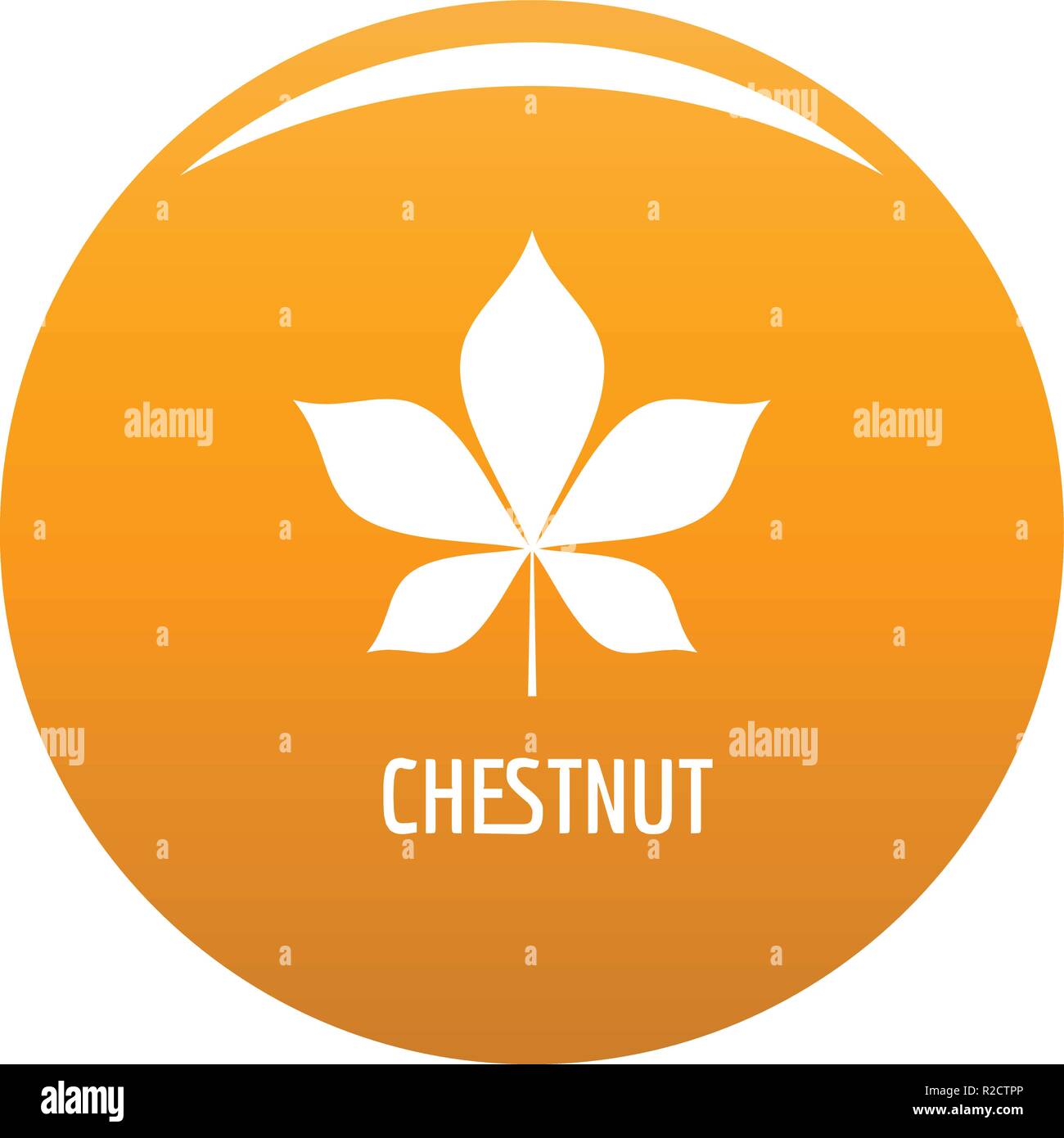 Chestnut leaf icon. Simple illustration of chestnut leaf vector icon ...