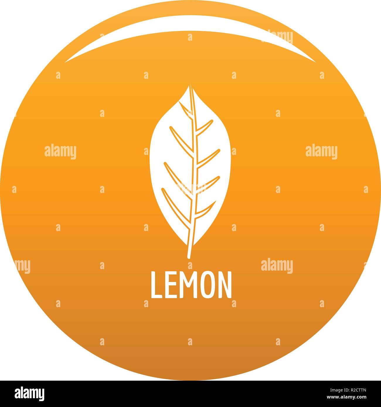 Lemon leaf icon. Simple illustration of lemon leaf vector icon for any ...