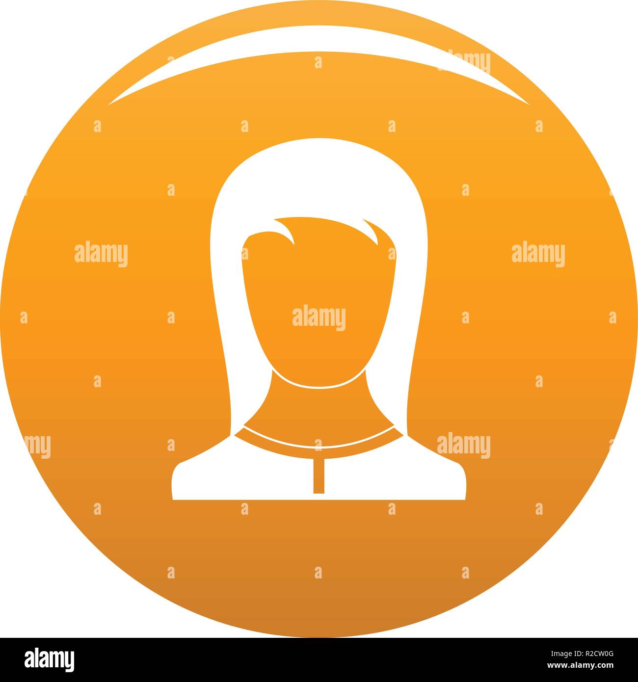 Best female avatar icon. Simple illustration of female avatar vector ...