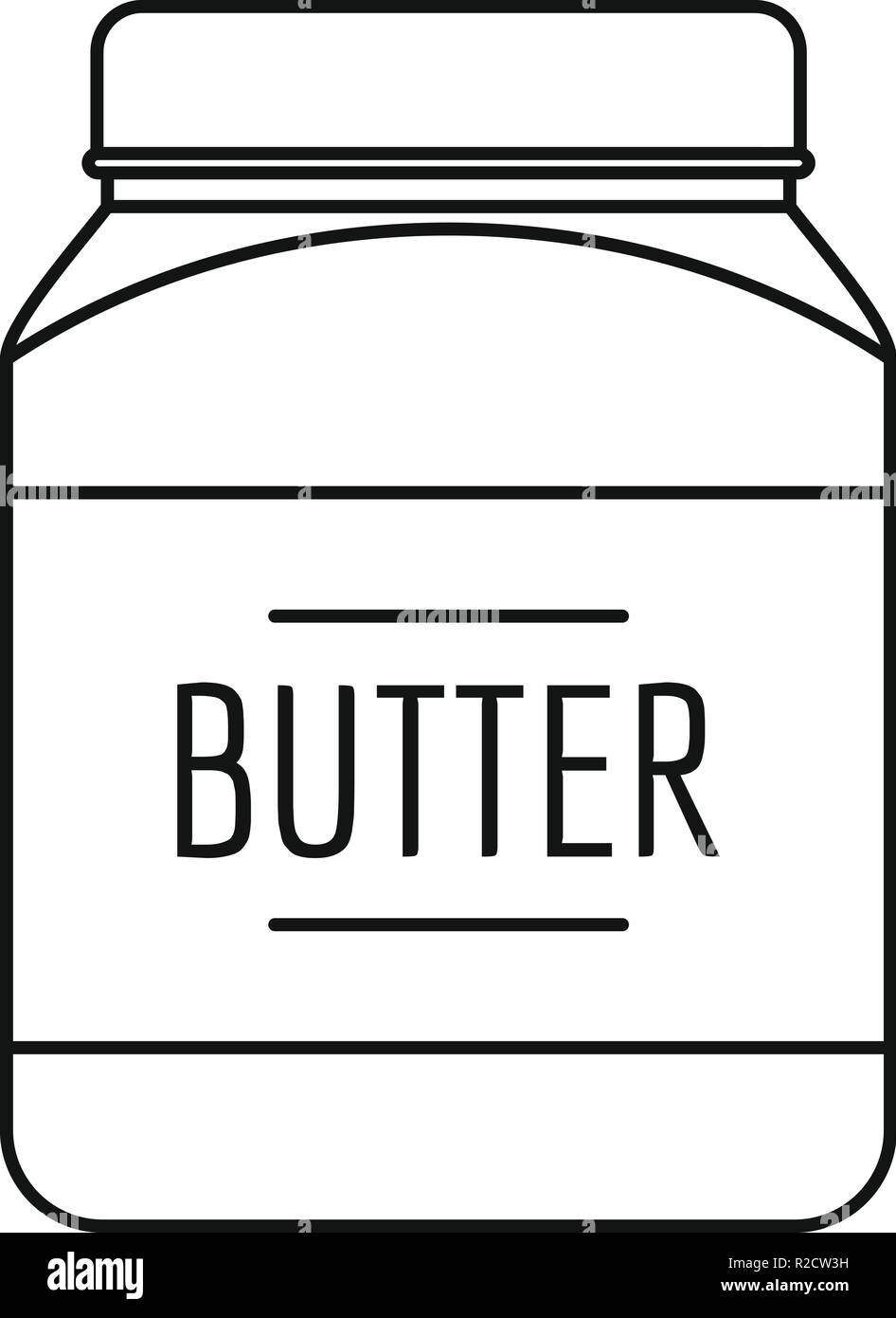 Butter nut icon. Outline illustration of butter nut vector icon for web ...