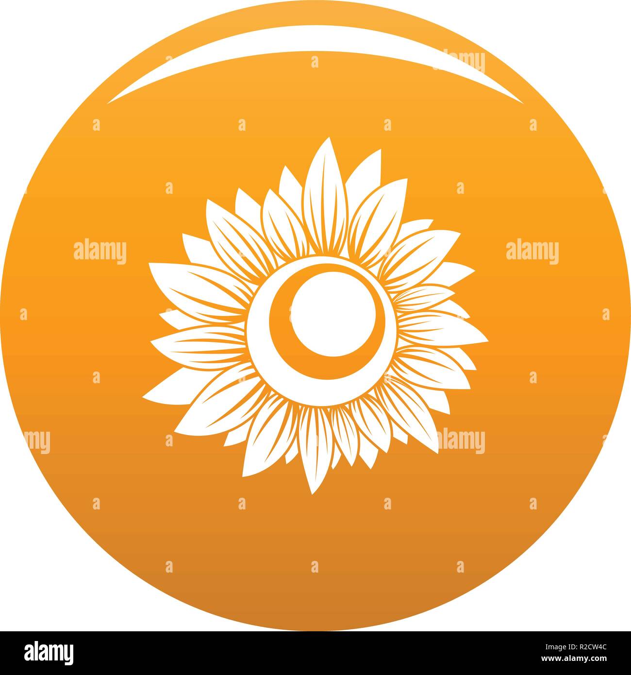 Tall sunflower icon. Simple illustration of tall sunflower vector icon ...
