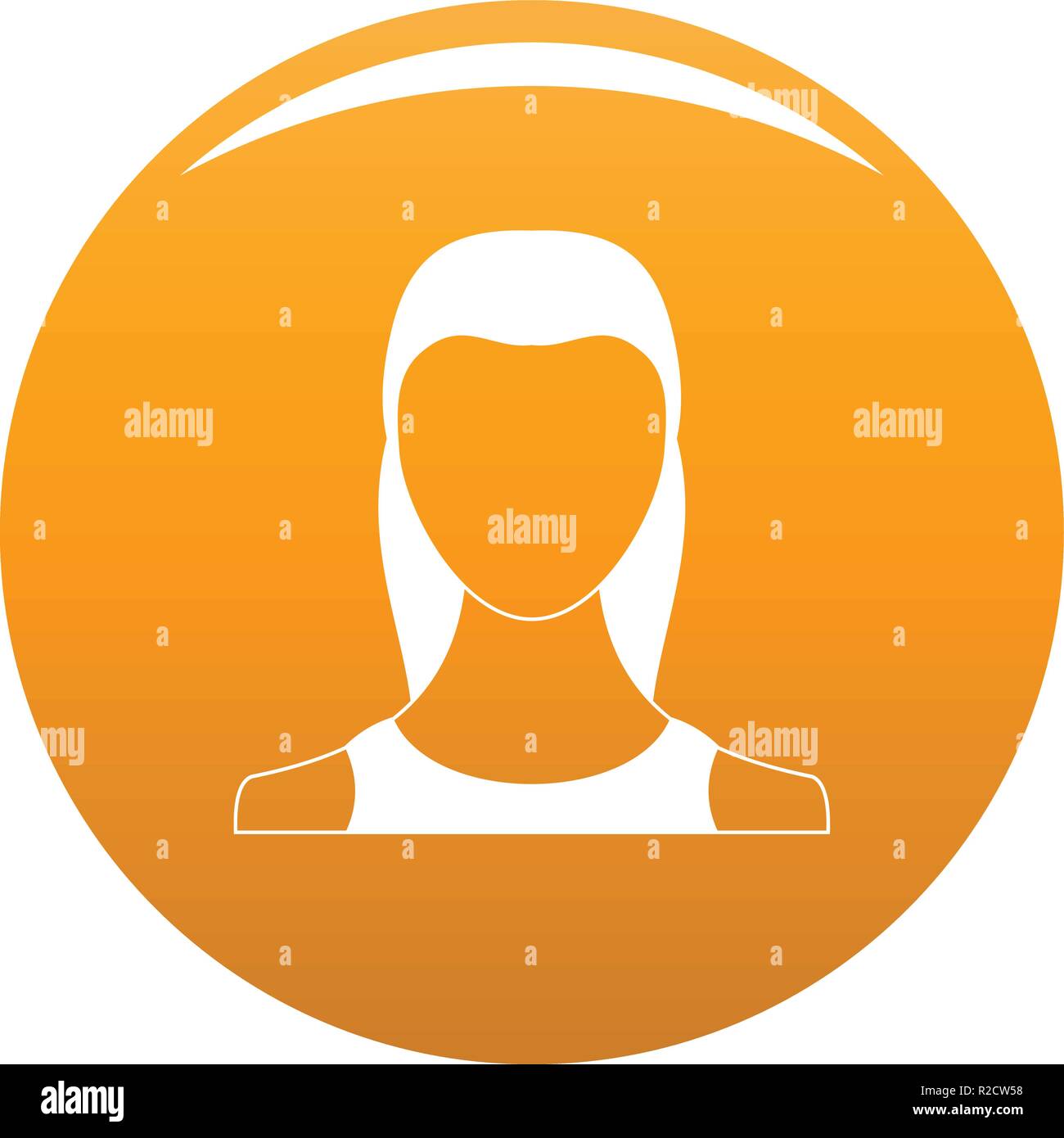 Female avatar icon. Simple illustration of female avatar vector icon ...