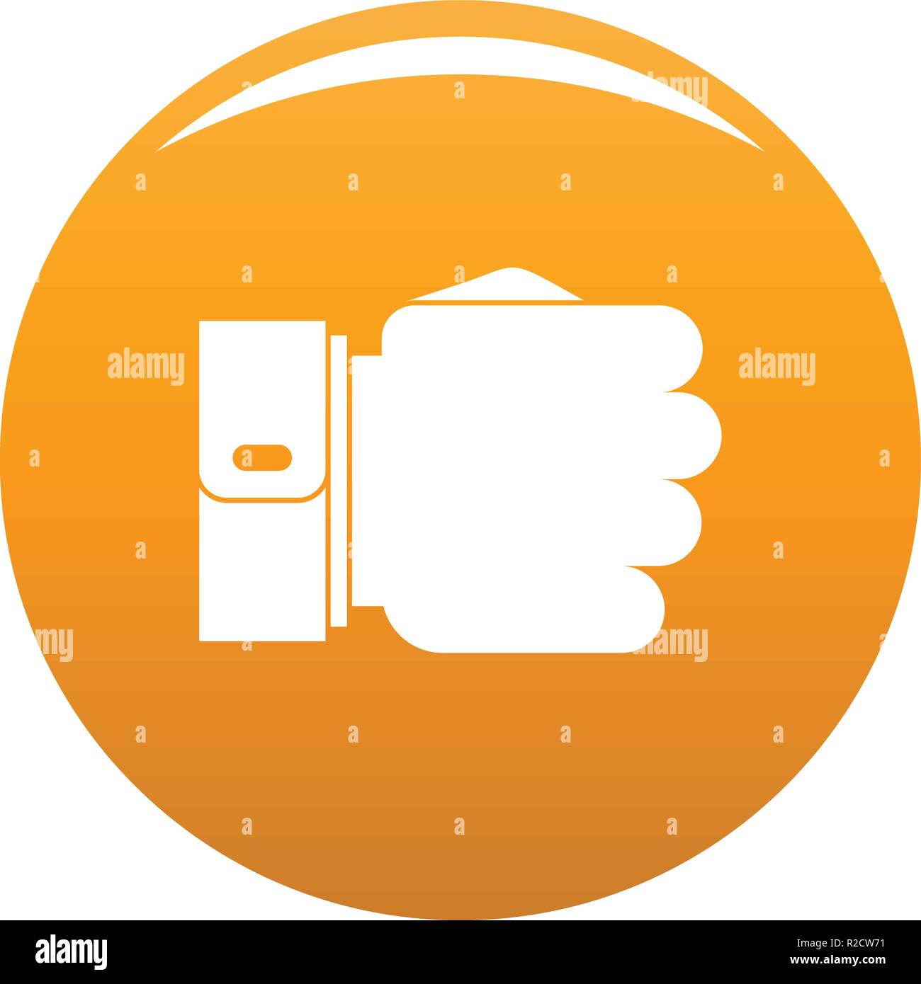 Hand fist icon. Simple illustration of hand fist vector icon for any ...