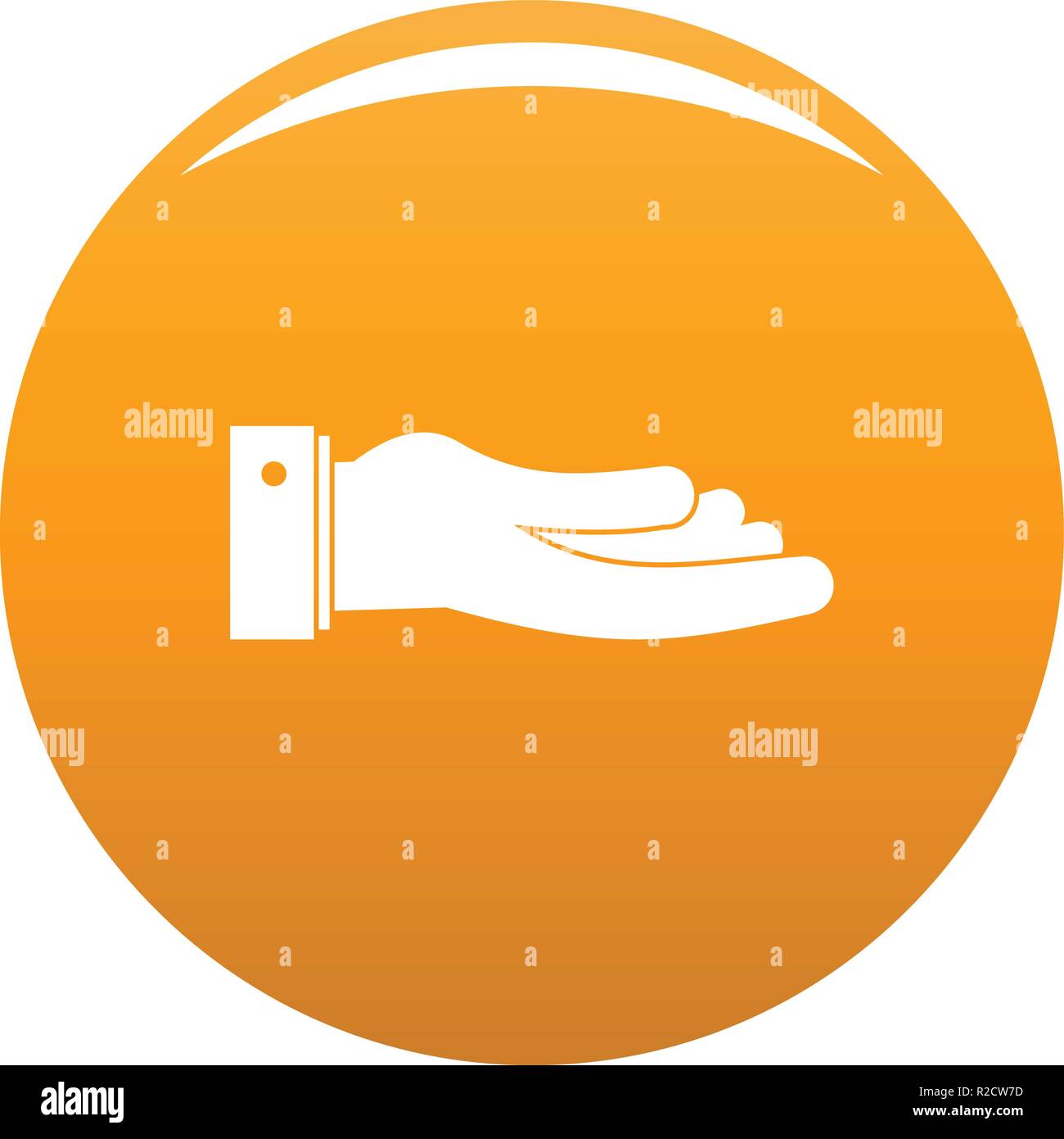 Hand ask icon. Simple illustration of hand ask vector icon for any ...