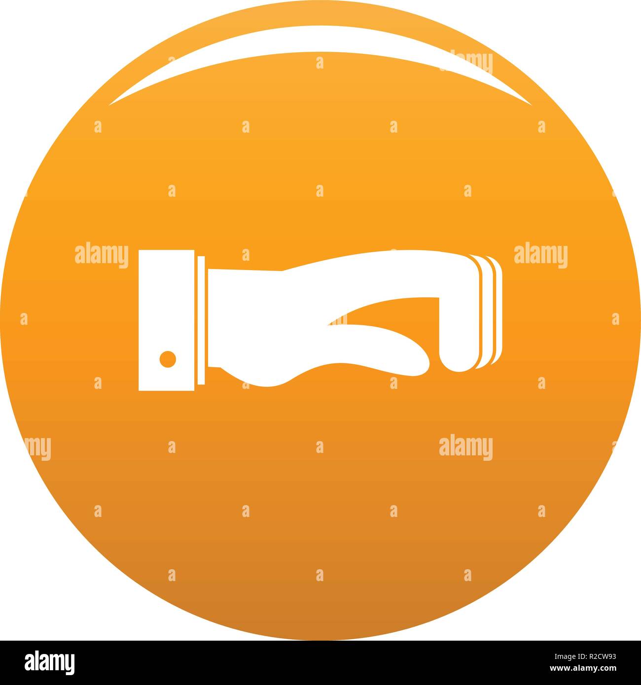 Hand concept icon. Simple illustration of hand concept vector icon for ...