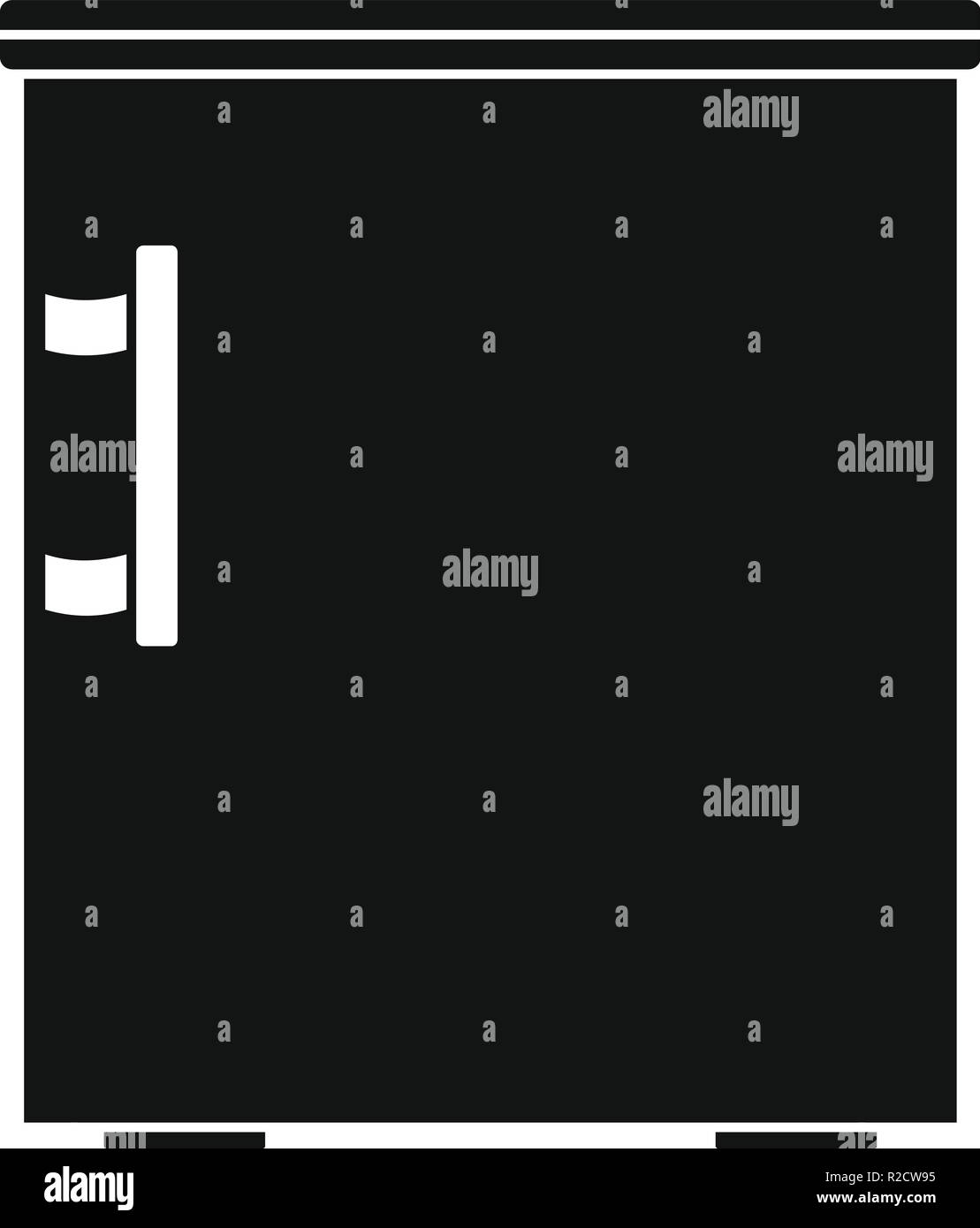 Small fridge icon. Simple illustration of small fridge vector icon for ...