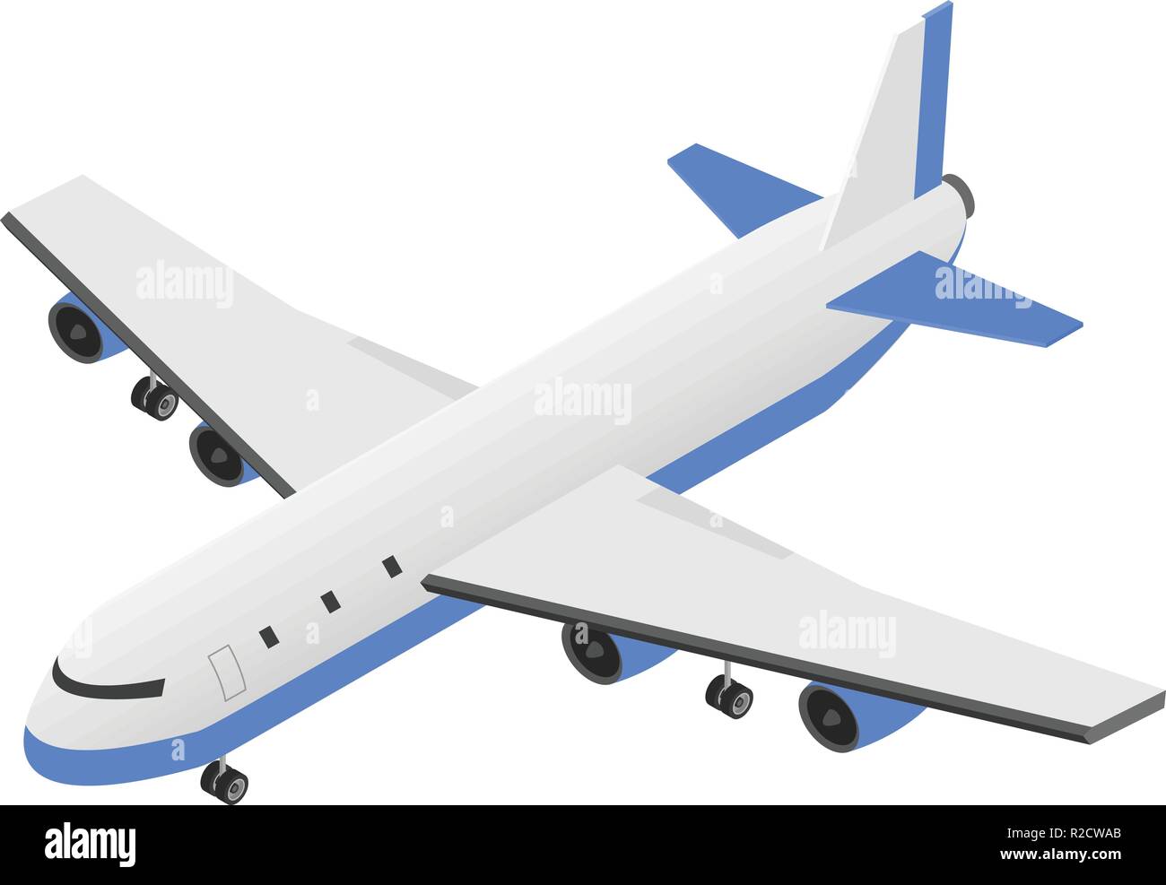 Delivery plane icon. Isometric of delivery plane vector icon for web ...