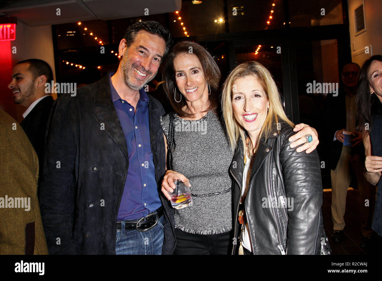 NEW YORK, NY - FEBRUARY 23: Michael Planit, Jan Planit and Liz Lewis ...