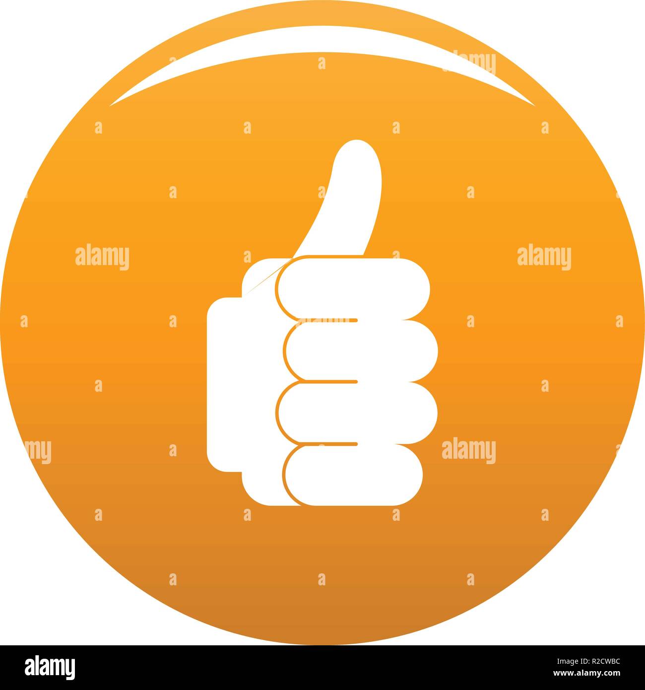 Hand approval icon. Simple illustration of hand approval vector icon ...
