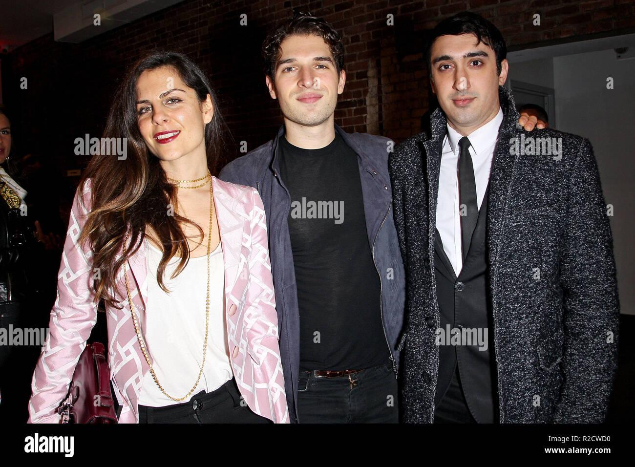 NEW YORK, NY - FEBRUARY 23: Lila Nejad, Justin Galloway and Ariya ...