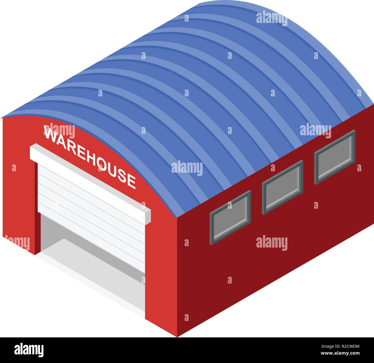 Warehouse icon. Isometric of warehouse vector icon for web design ...