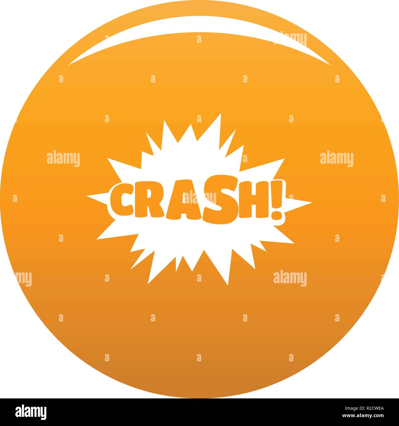 Comic boom crash icon. Simple illustration of comic boom crash vector ...