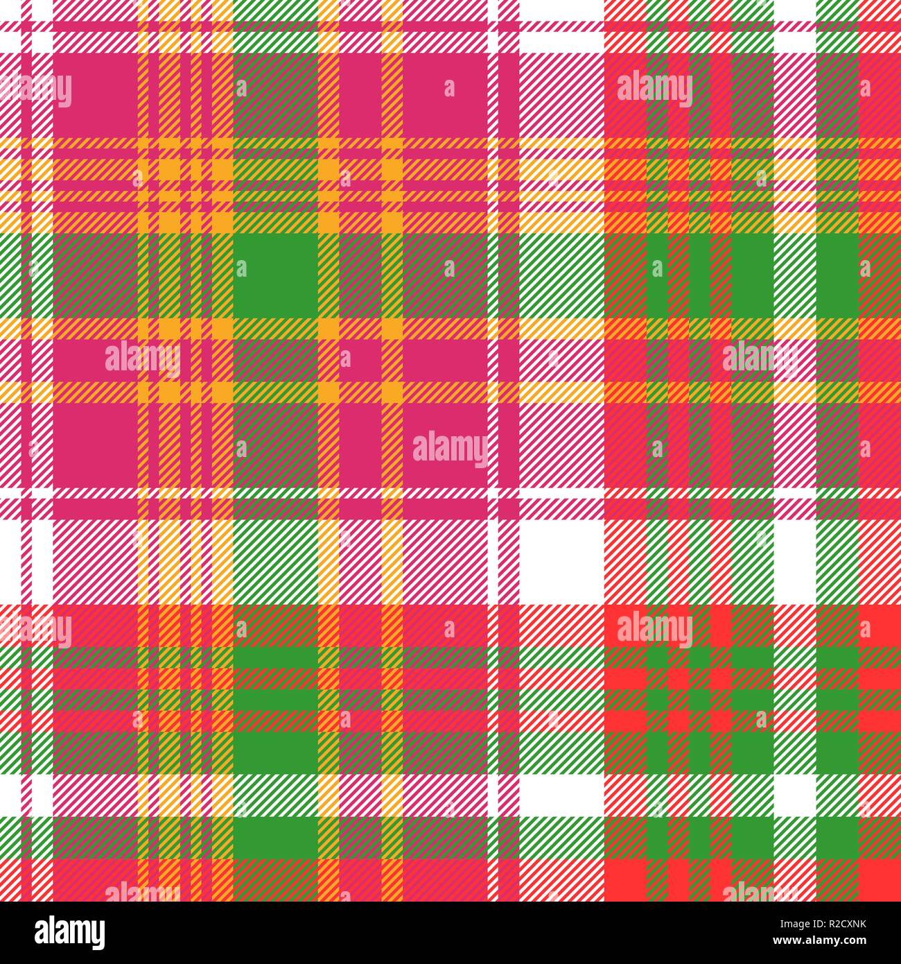 Pink color check plaid seamless pattern. Vector illustration Stock ...