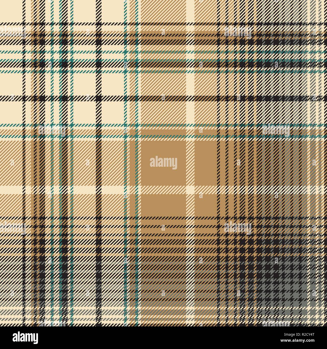 Beige abstract plaid seamless pattern. Vector illustration Stock Vector ...
