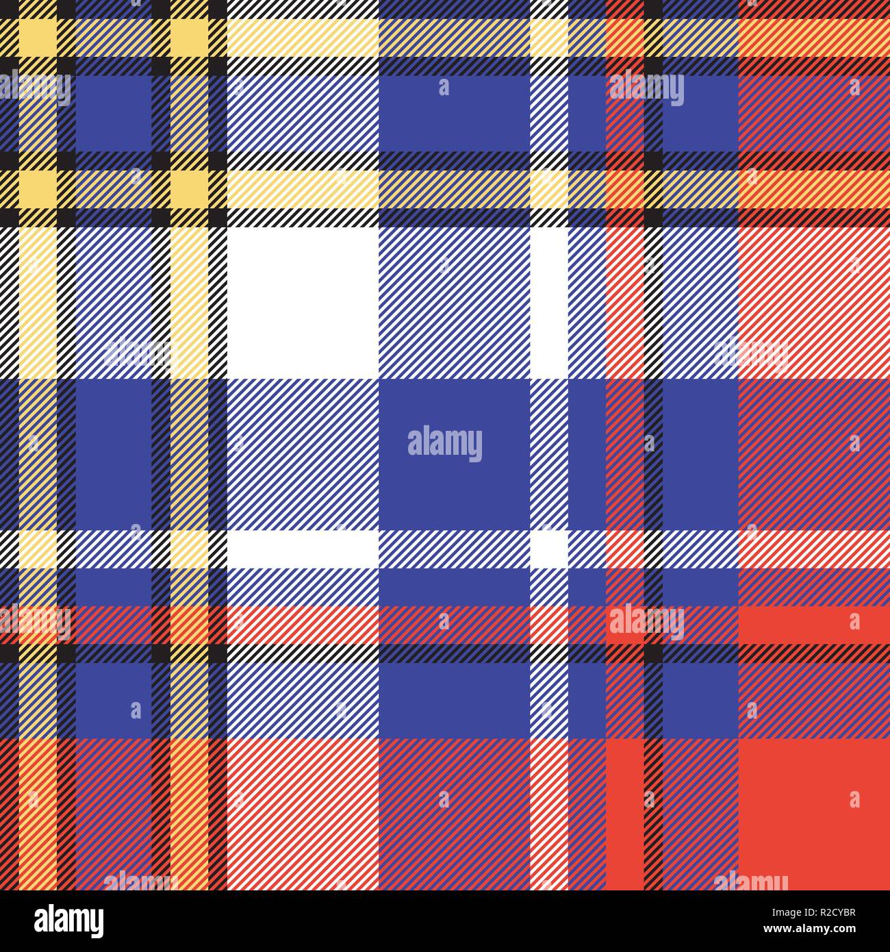 Color plaid seamless pattern. Vector illustration Stock Vector Image ...