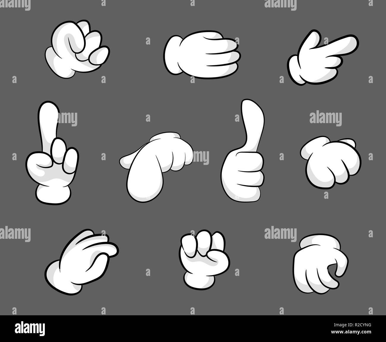 Cartoon hand hi-res stock photography and images - Alamy