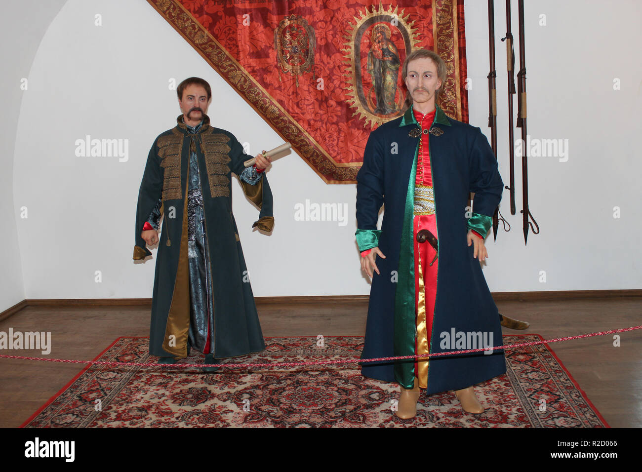 wax figures of Ivan Mazepa and Pylyp Orlyk Ukrainian hetmans in museum ...